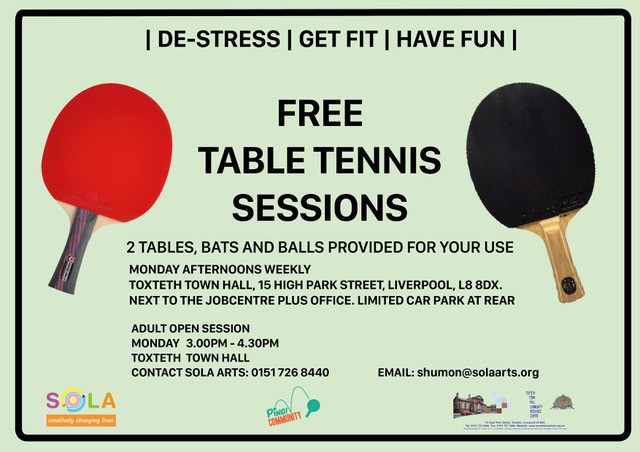 Toxteth Town Hall - Table Tennis England