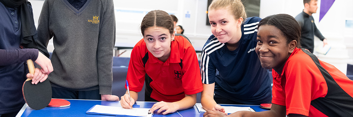 Courses for schools - Table Tennis England