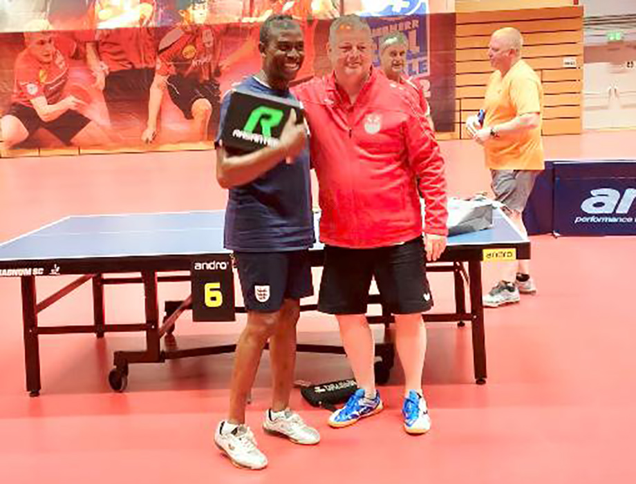 Beckley on hot form at Fire Open - Durham County Table Tennis Association