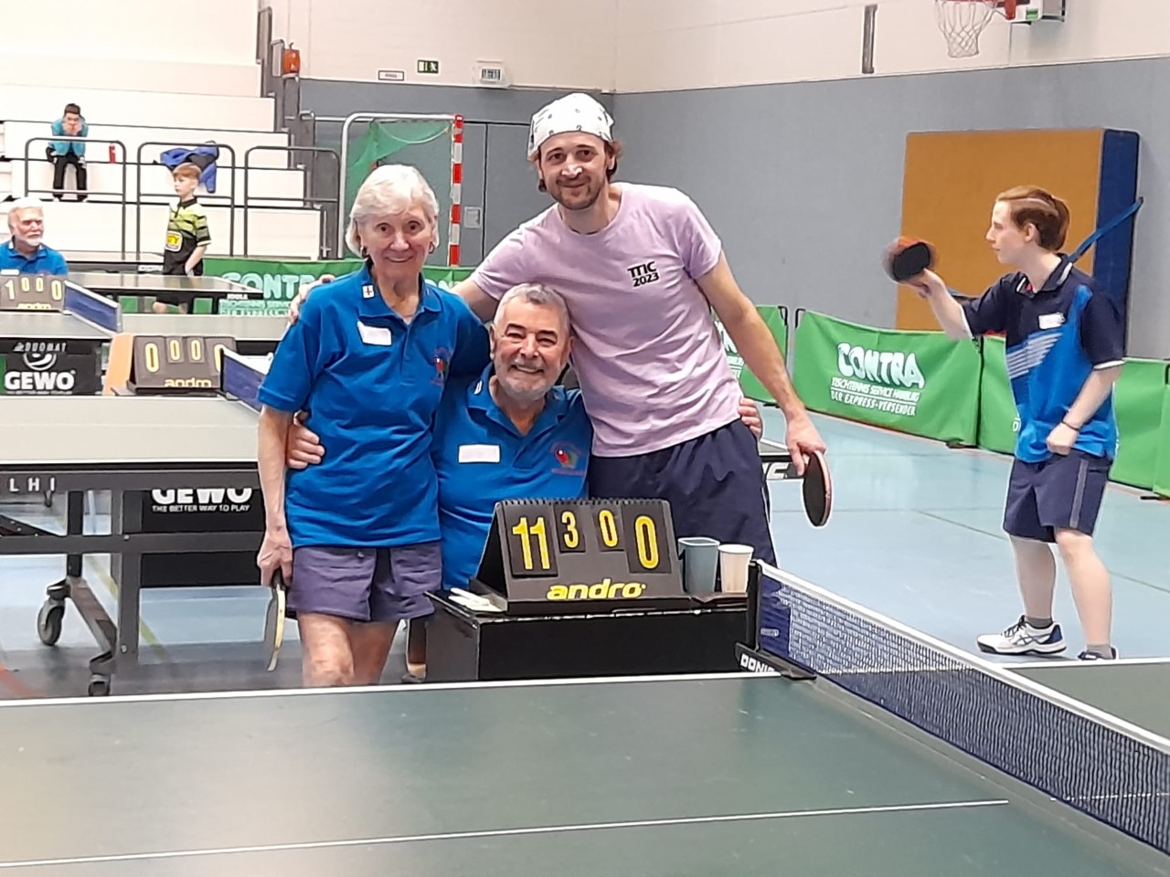 Saltburn club flies the flag for England in Germany - Table Tennis England