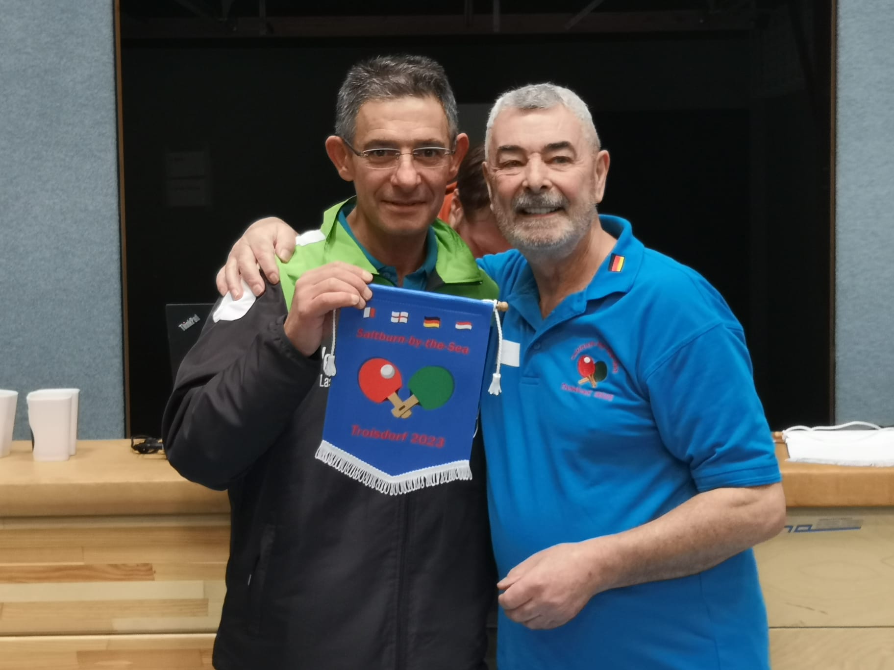 Saltburn club flies the flag for England in Germany - Table Tennis England