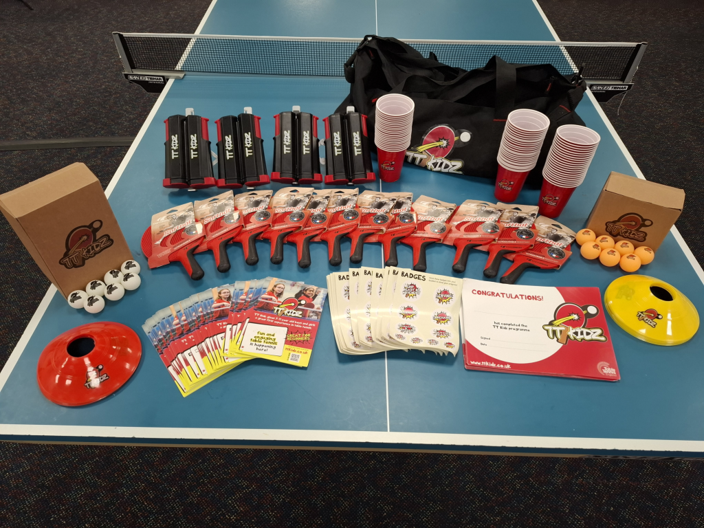 TT Kidz Full Equipment Kit Bag - Table Tennis England