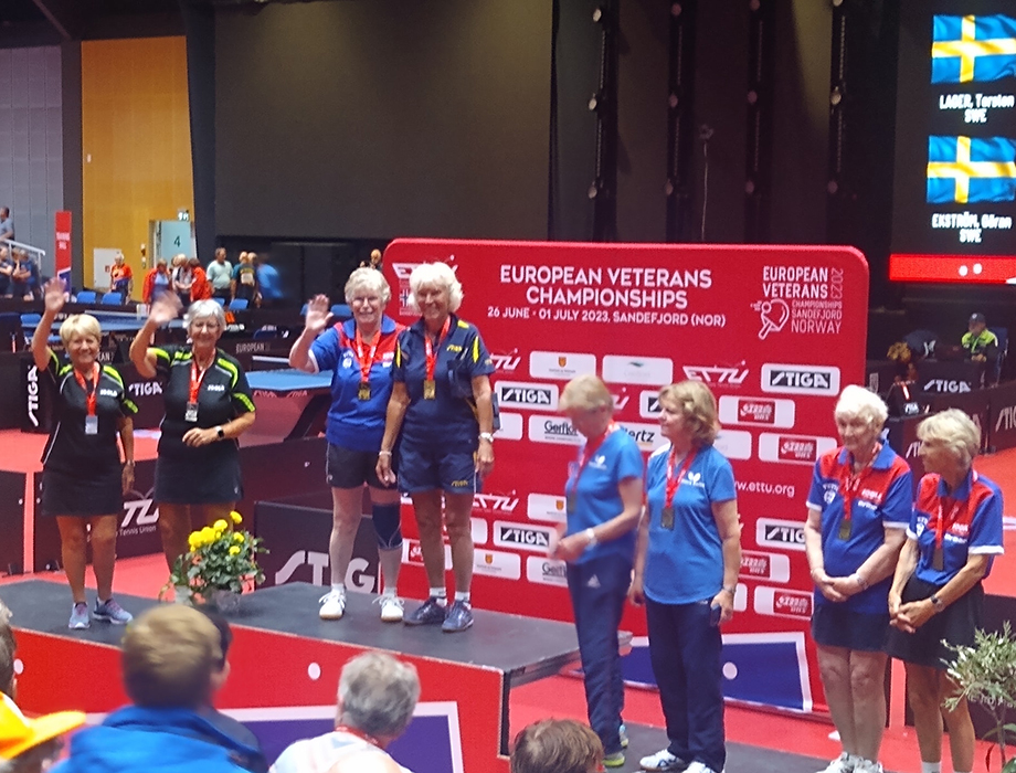 Double gold for Dignum at European Veterans - Table Tennis England