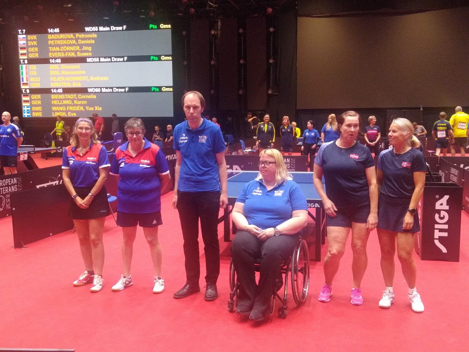 Double gold for Dignum at European Veterans - Table Tennis England