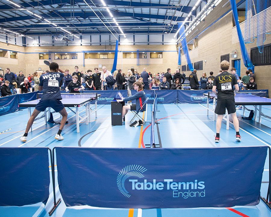 Schools players prepare for competition - Table Tennis England