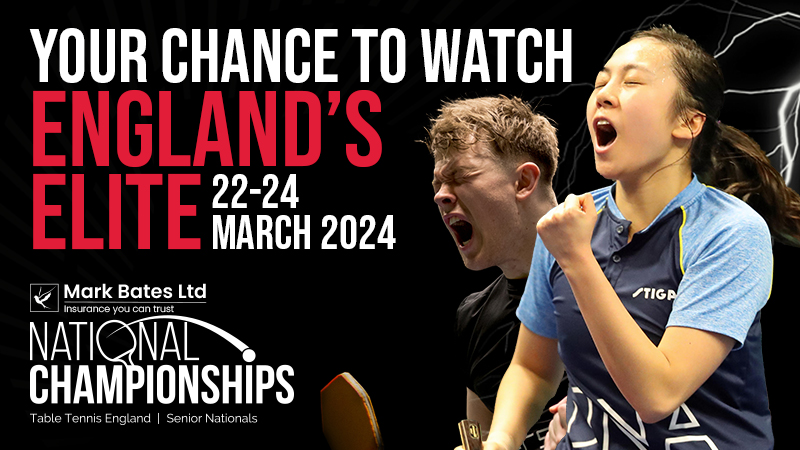 Mark Bates Ltd Senior National Championships - Table Tennis England