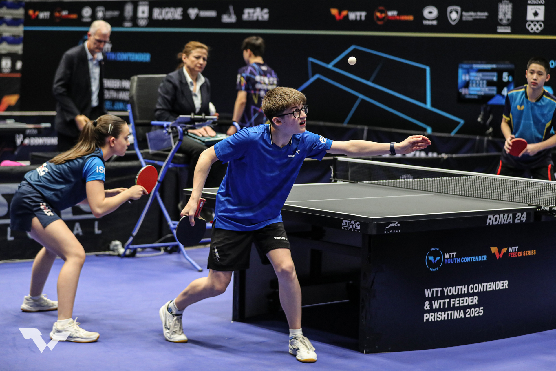 Kacper Piwowar strikes doubles gold at WTT event - Table Tennis England